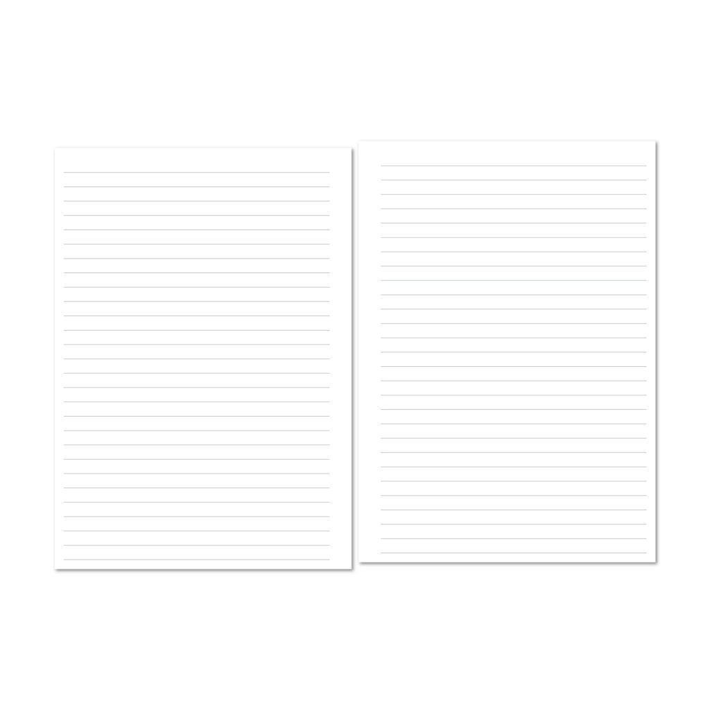Lined Paper Planner Insert – Simple Writing Pages for Planners ...