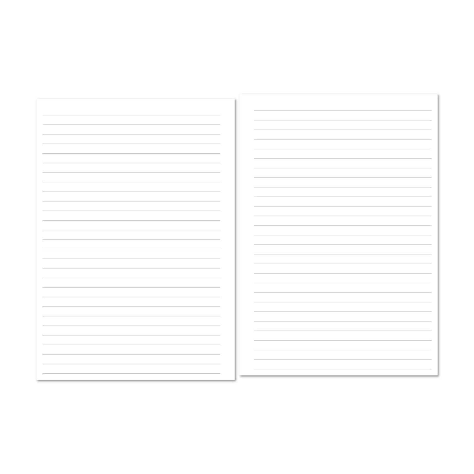 Lined Paper Planner Insert – Simple Writing Pages for Planners ...