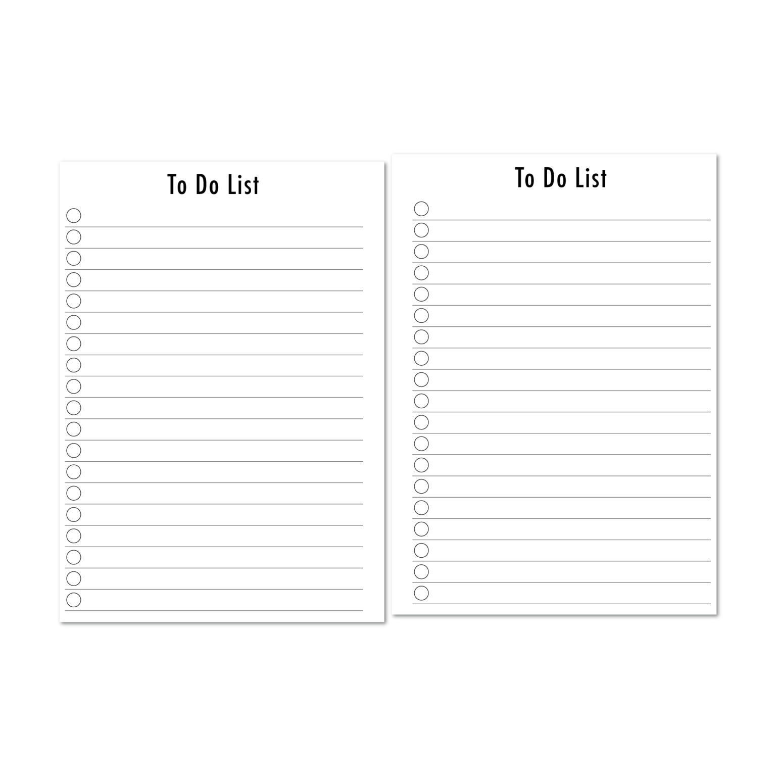 To Do Checklist Planner Insert – Daily Task Pages | CityGirl Planners